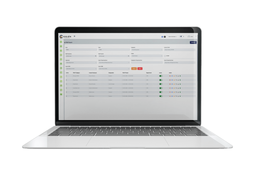 Personal Safety Action Plan (PSAP) Software | CORE EHS